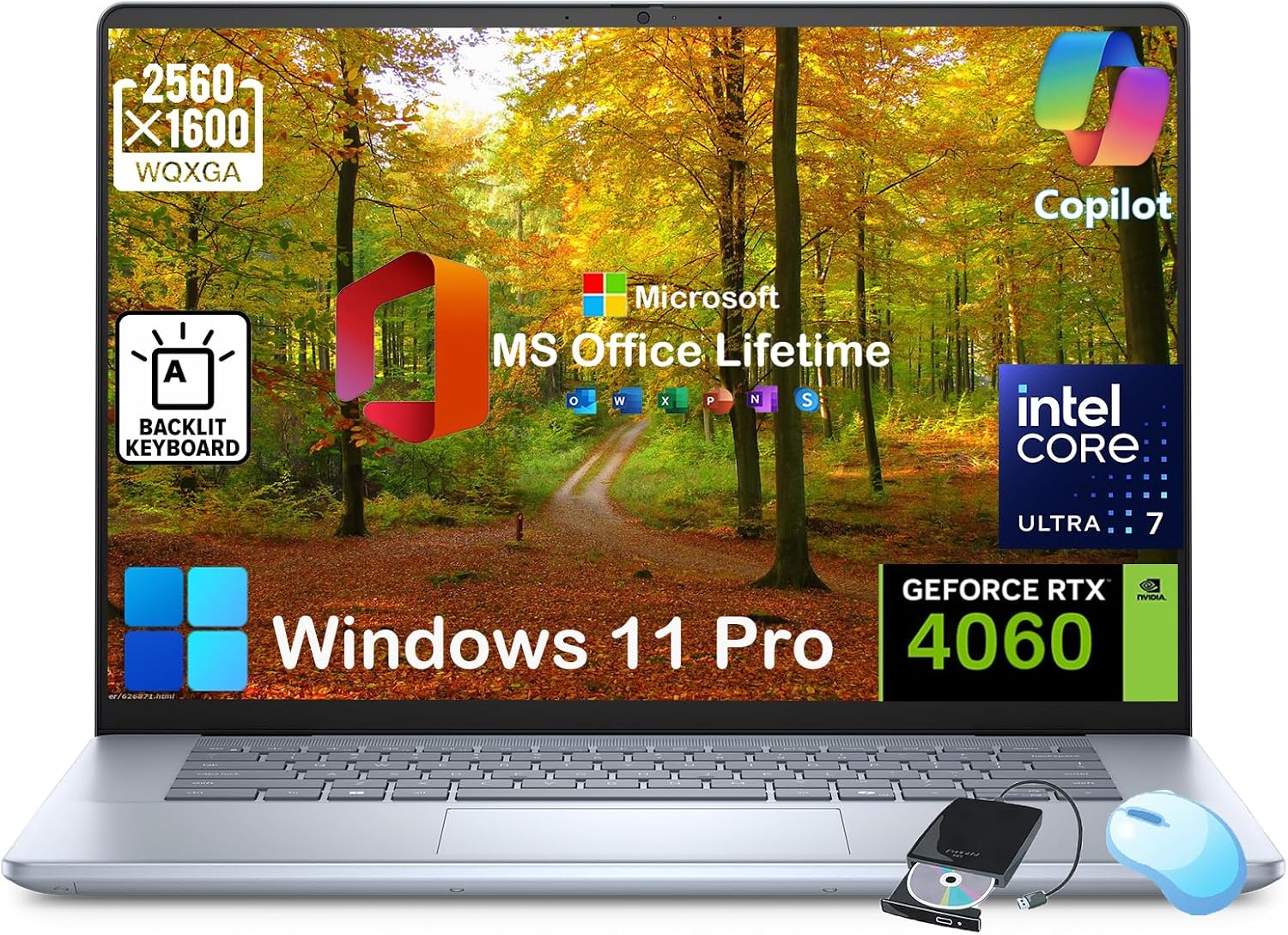 Amazon.com: Dell Inspiron 16 Plus 7640 Laptop - w/MS Office Lifetime ...