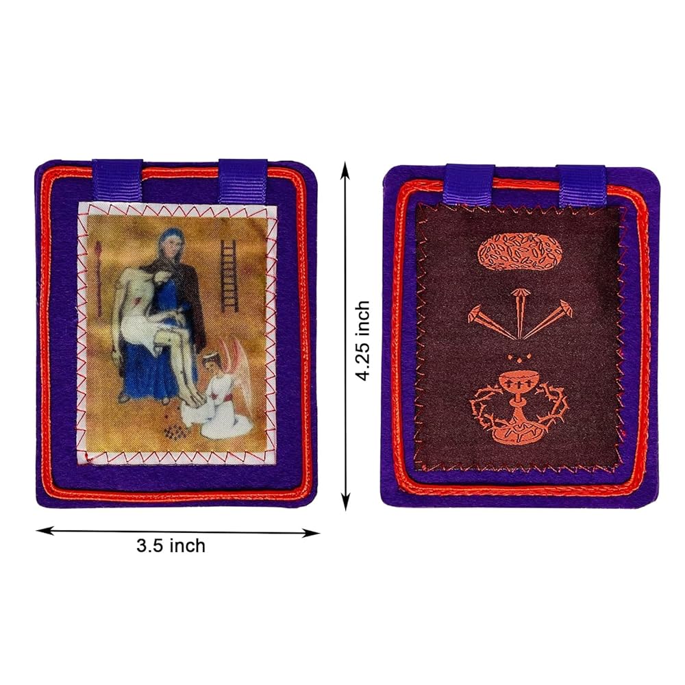 Scapulars Catholic,Purple Scapular of Benediction Philippines | Ubuy