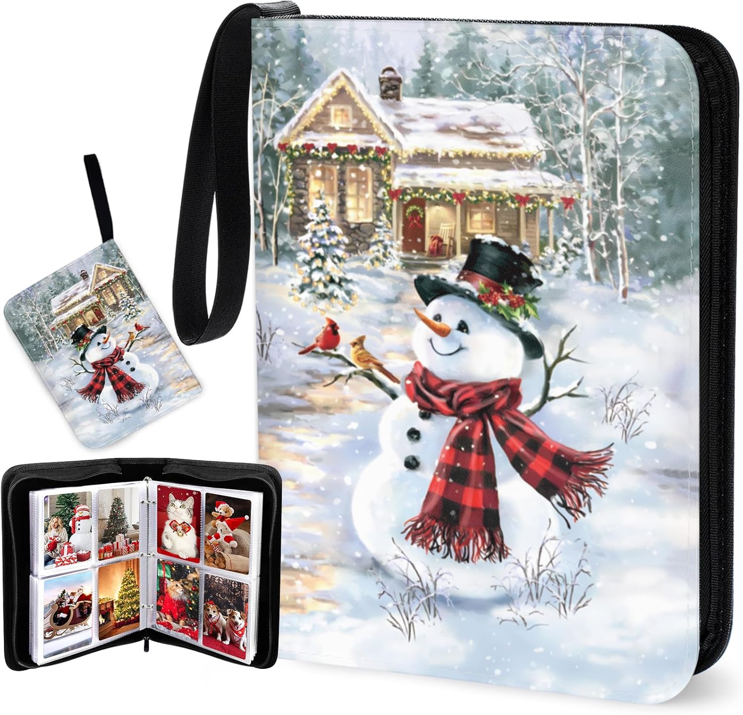 Amazon.com: Trading Card Binder, GSHZMM 4-Pocket Card Sleeves Storage ...