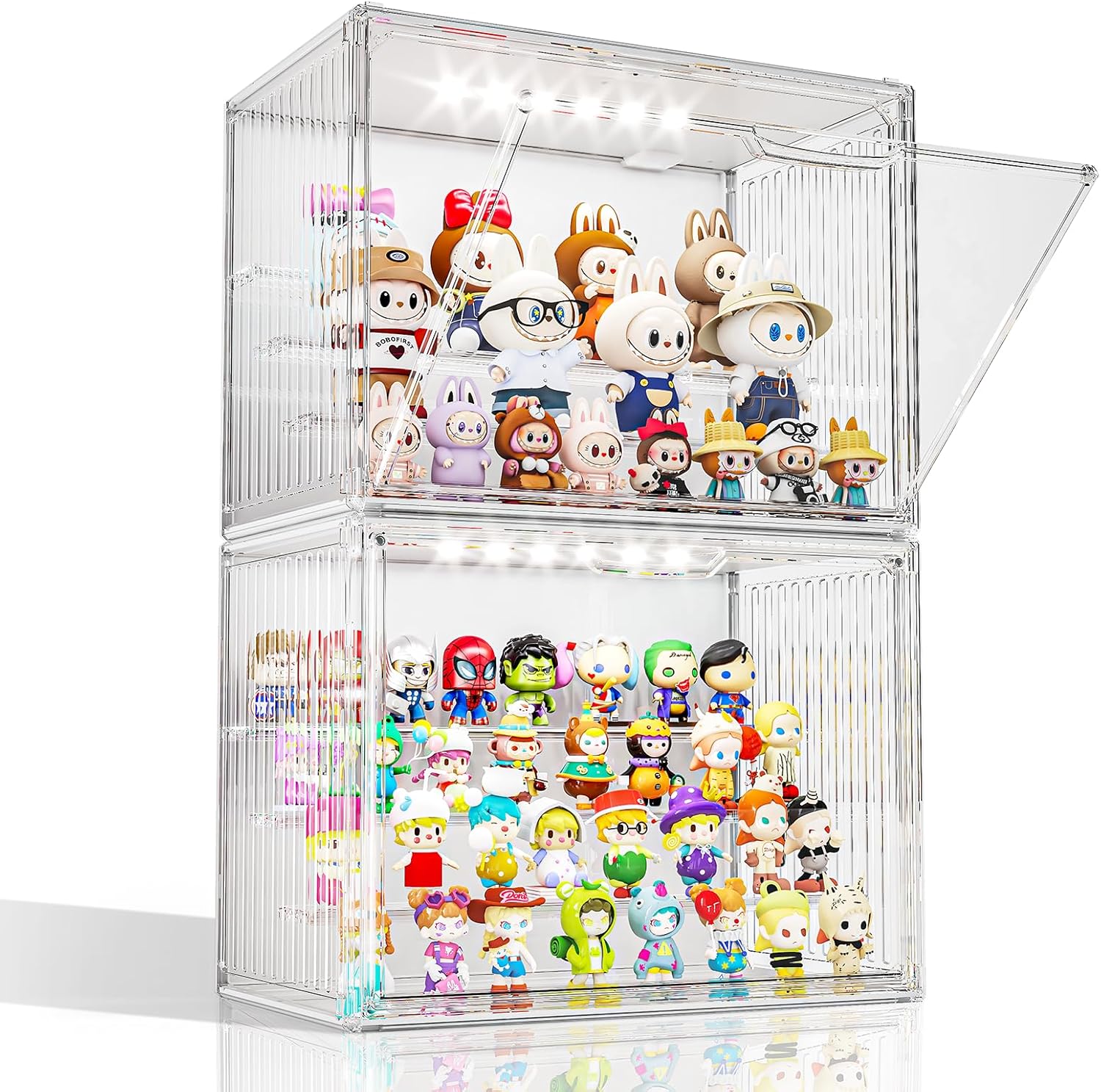 Amazon.com: Clear Acrylic Display Case with Light for Figures ...