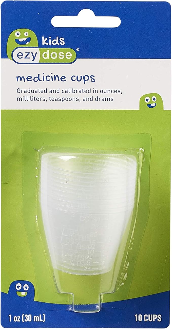 Amazon.com: Ezy Dose Kids Medicine Cups for Liquid, Graduated Dispenser ...