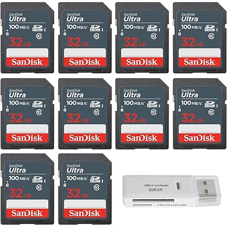 Amazon.com: SanDisk 32GB Ultra SDHC UHS-I Class 10 Memory Card 100MB/s U1, Full HD, SD Camera ...