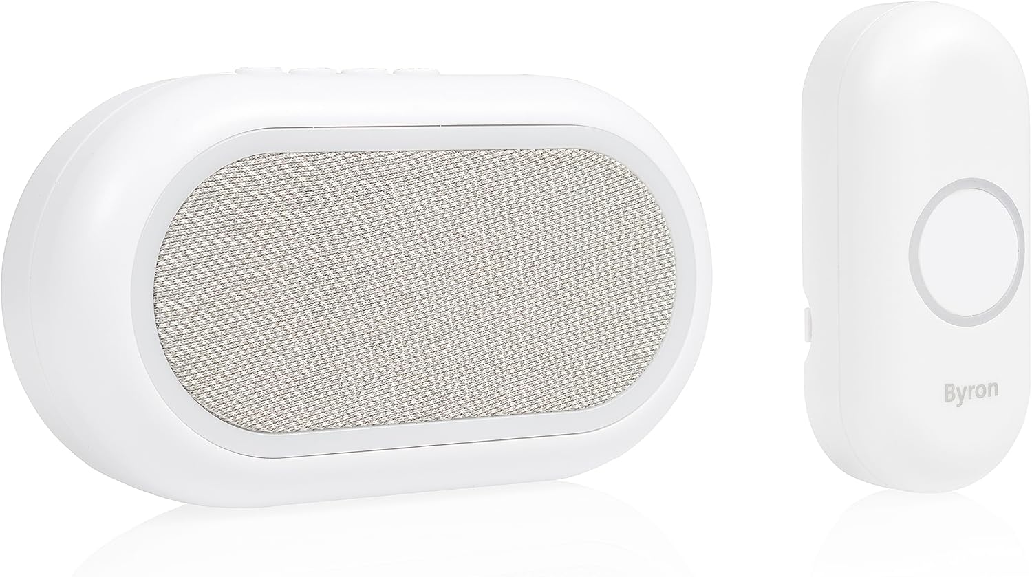 Byron Wireless Doorbell Set – Multi-Colour Visual Alert – Mute Function ...