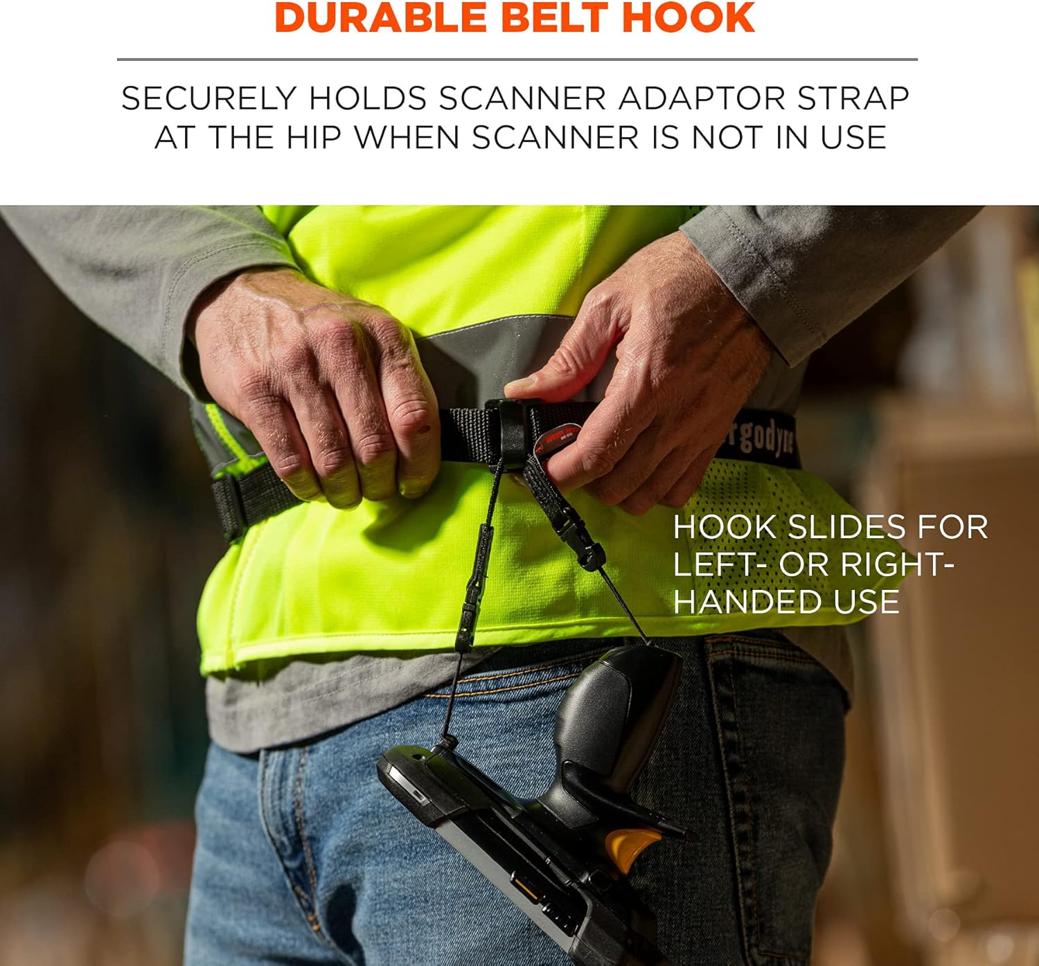 Ergodyne Squids 3135 – Cinturón escáner de código de barras con gancho ...