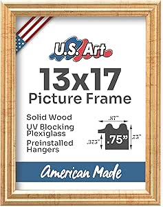 Amazon.com: US Art Frames Antique Gold 13x17 Picture Frame, Photo Frame ...