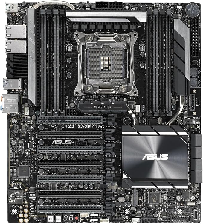 Amazon.com: ASUS WS C422 SAGE/10G LGA2066 ECC DDR4 M.2 U.2 C422 ATX ...