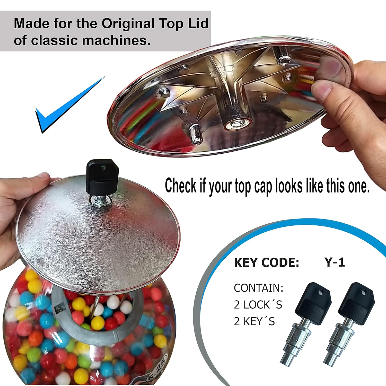Gumball Machine Lock and Key - Locks & Keys for Gumballs Machines are ...