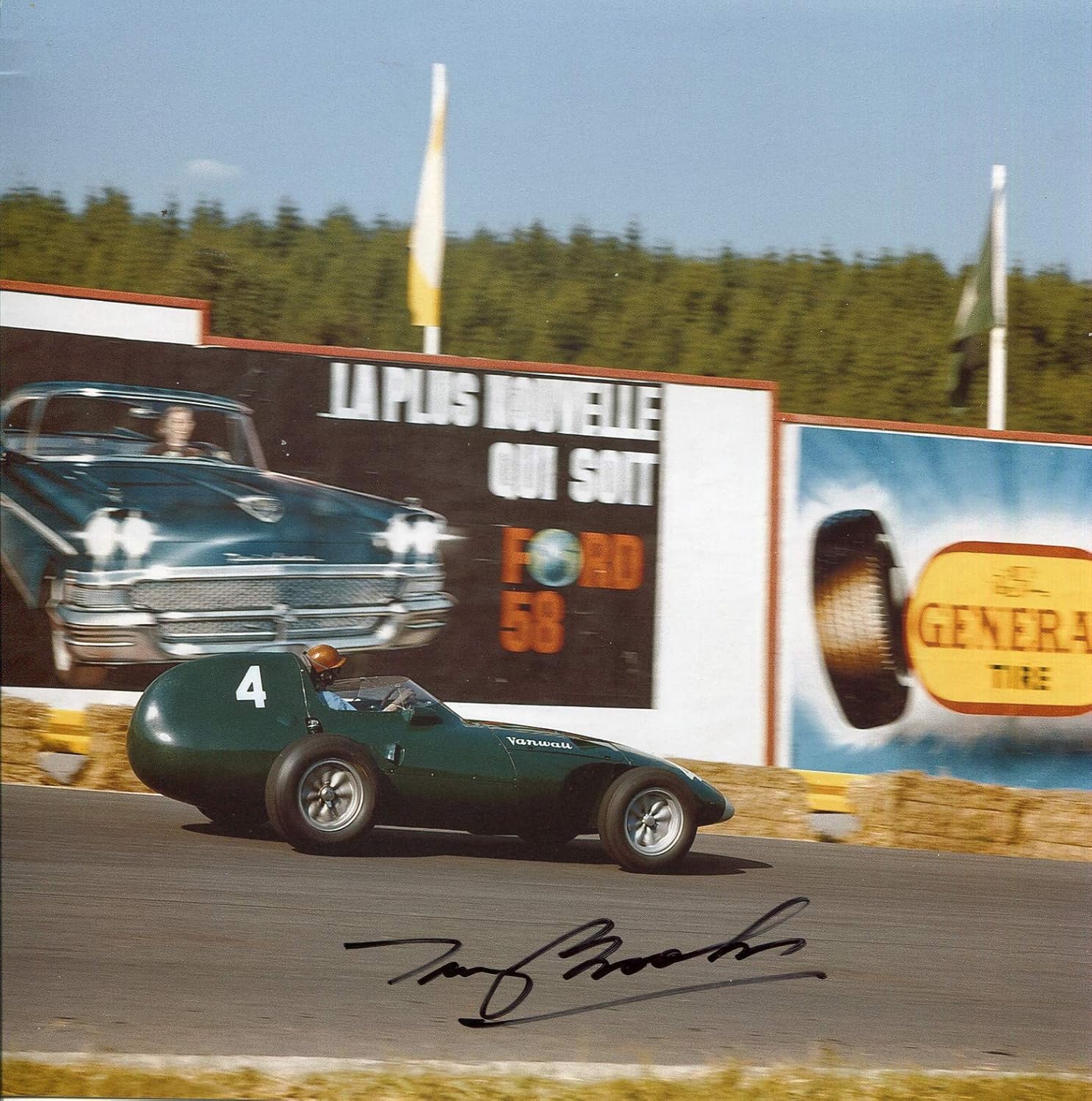 Amazon.com: Tony Brooks FORMULA ONE autograph, signed photo : Sports ...