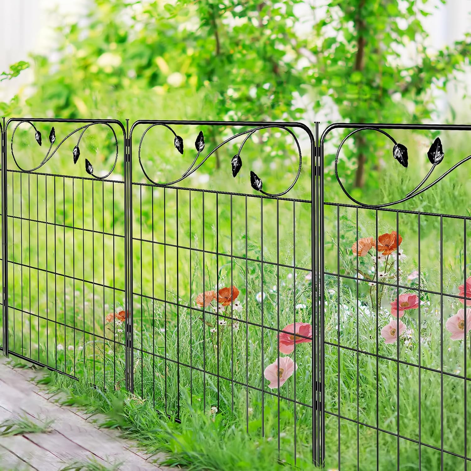 Amazon.com : FOREHOGAR No Dig Decorative Garden Fencing 30in(H) X16ft(L ...