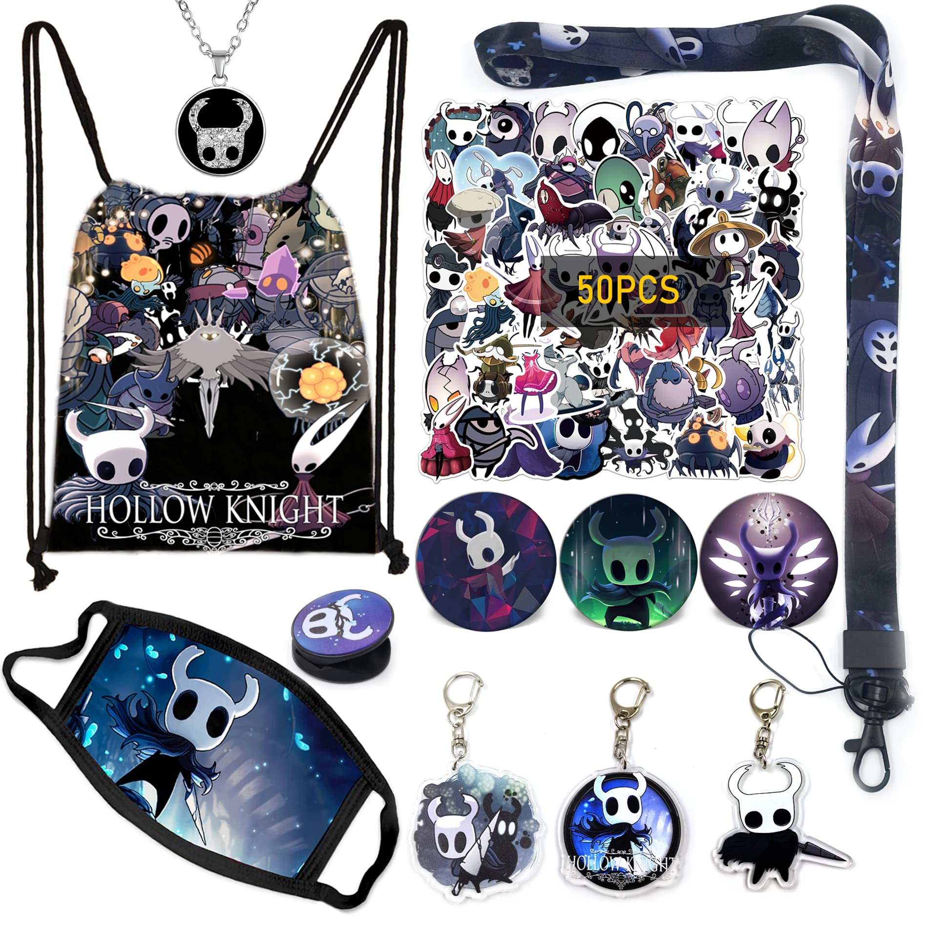 Buy Hollow Knight Merch Set-Hollow Knight Drawstring Bag,Hollow Knight ...