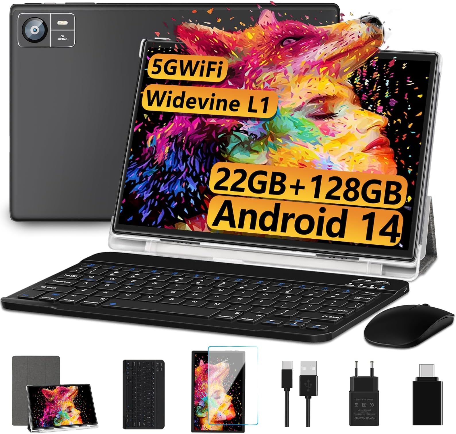 VALE V10E-LTE-464 Tablet mit LTE | 10,1" HD IPS Display | Octa-Core ...