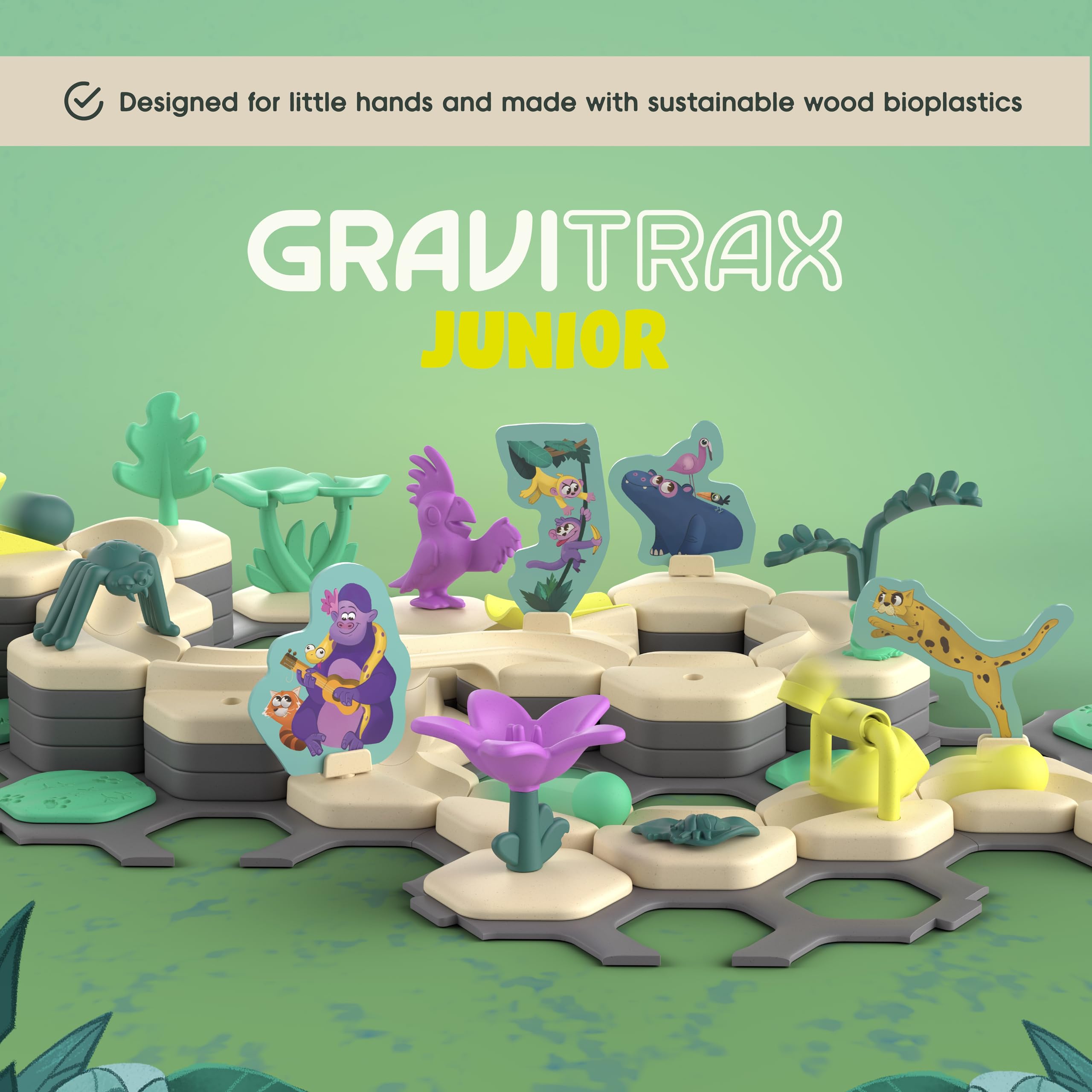 Marble Run For Kids Ravensburger GraviTrax Junior Jungle Marble Run ...
