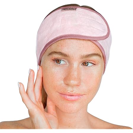 Amazon.com : VOLO Spa Headband | Cloud Pink | Gentle Microfiber Hair ...