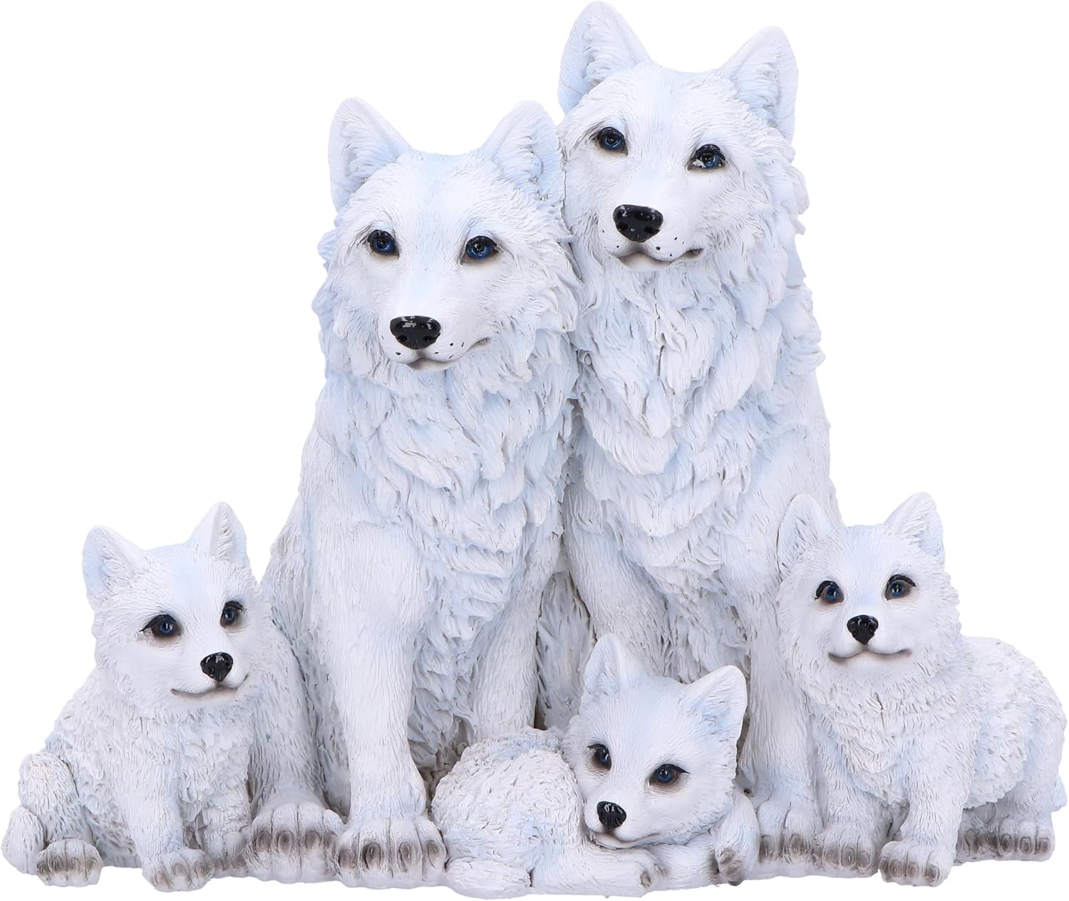 Nemesis Now Protected Pups Figurine - 19cm White Wolf Family Ornament ...