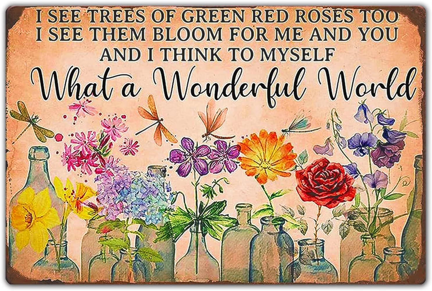 Amazon.com: What a Wonderful World I See Trees of Green Red Roses Too ...