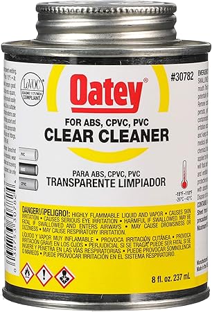 Amazon.com: Oatey 30782 Clear Cleaner, 8-Ounce : Automotive