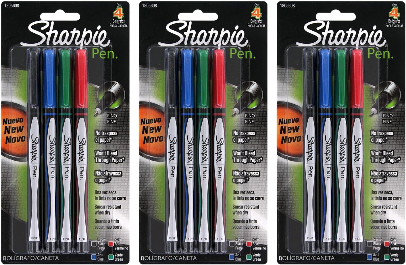 Amazon.com: Sharpie Pens, Felt Tip Pens, Fine Point (0.4mm), Assorted ...