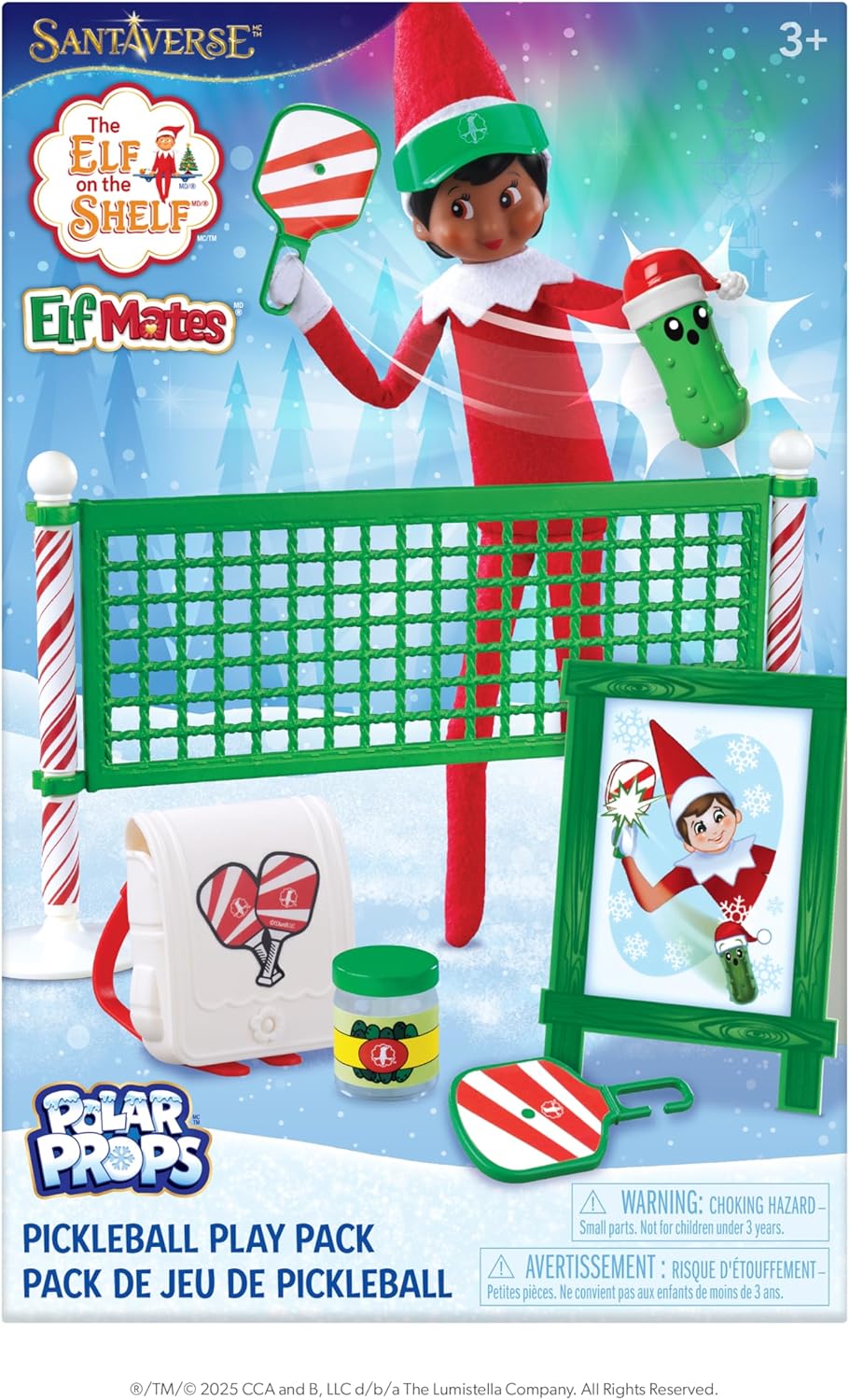 Amazon.com: The Elf on the Shelf Polar Props Pickleball Play Pack Set ...
