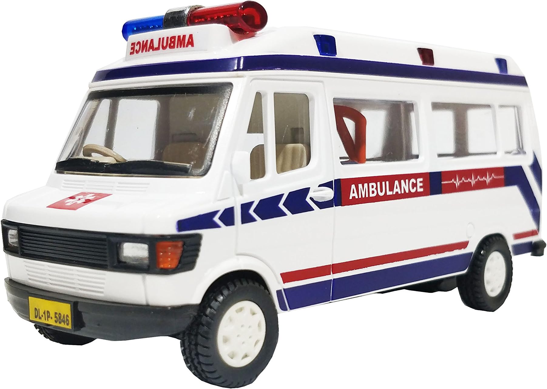 Clever Tots Die Cast Metal Ambulance Set Of 5 Cars With Plastic Parts ...