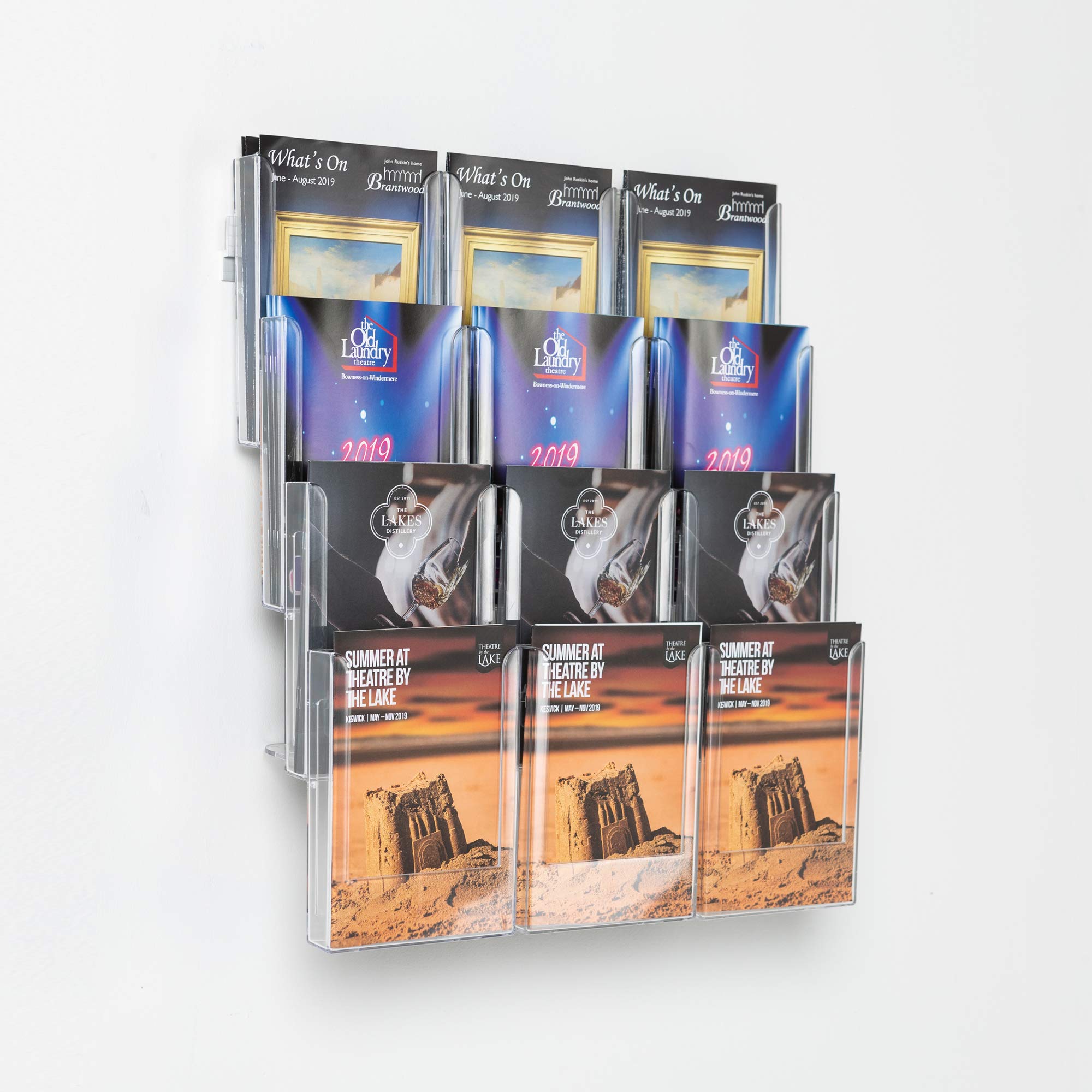 Wonderwall Expanda-Stand Wall Mounted Leaflet Display System Clear ...