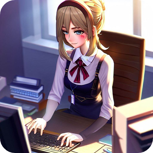 Anime Office Girl Simulator Game: Anime Games 3D - Life Simulator Games ...