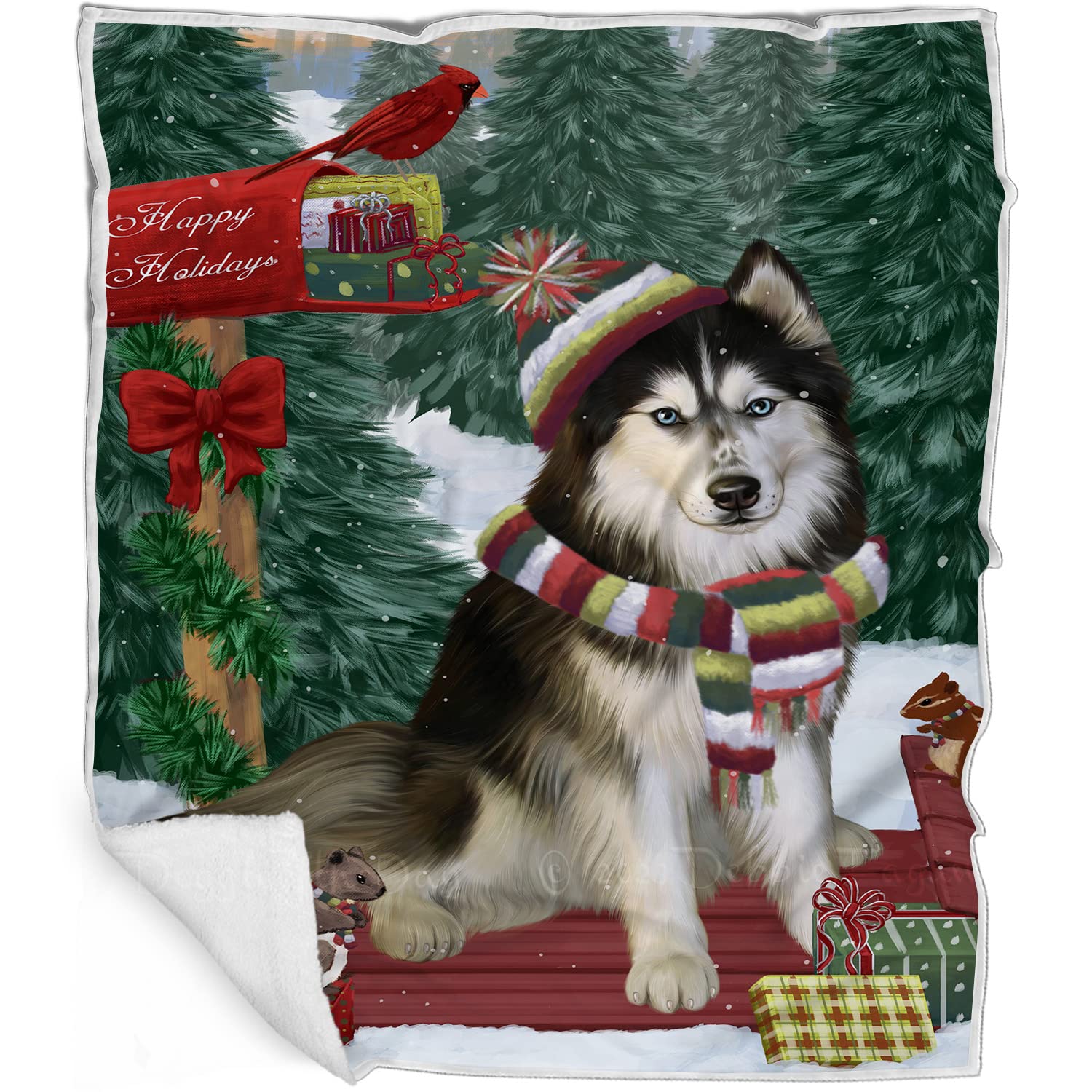 Merry Christmas Husky