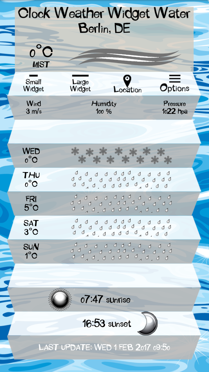 Clock Weather Widget Water - App on Amazon Appstore