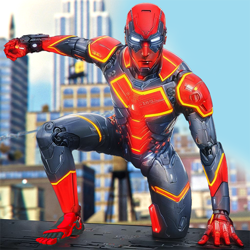 Flying Spider Superhero Fighter: City Battle Mafia Crime Action: Robot ...