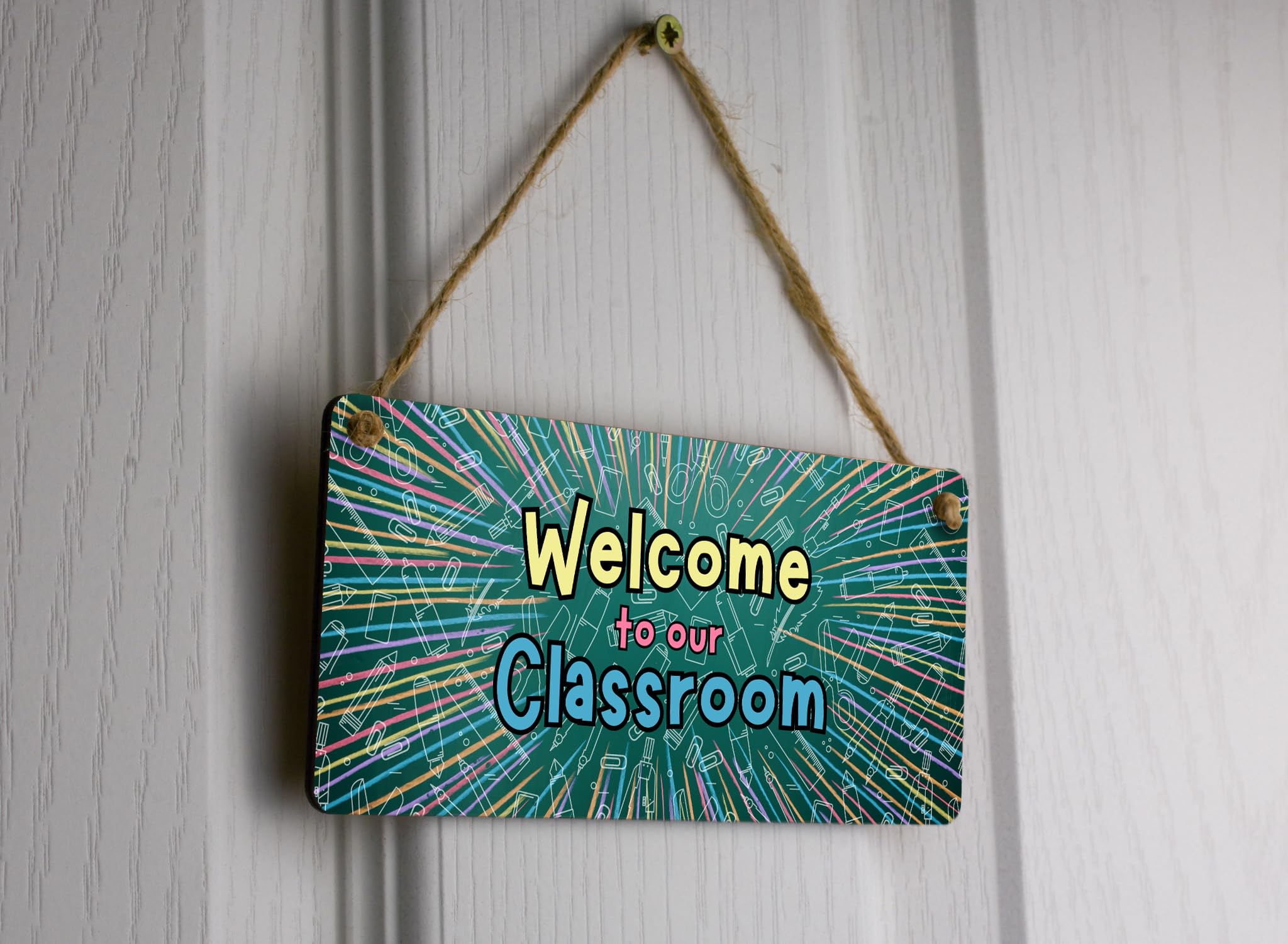 Wooden Classroom Welcome Sign – Perfect Teacher Appreciation for ...