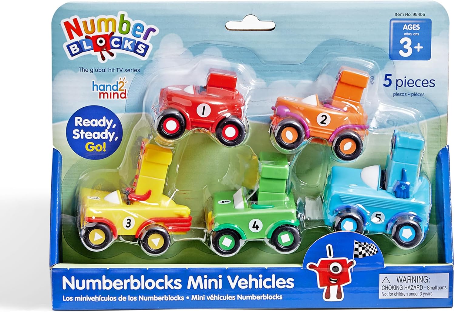 Amazon.com: hand2mind Numberblocks Mini Vehicles, Toy Vehicle Playsets ...