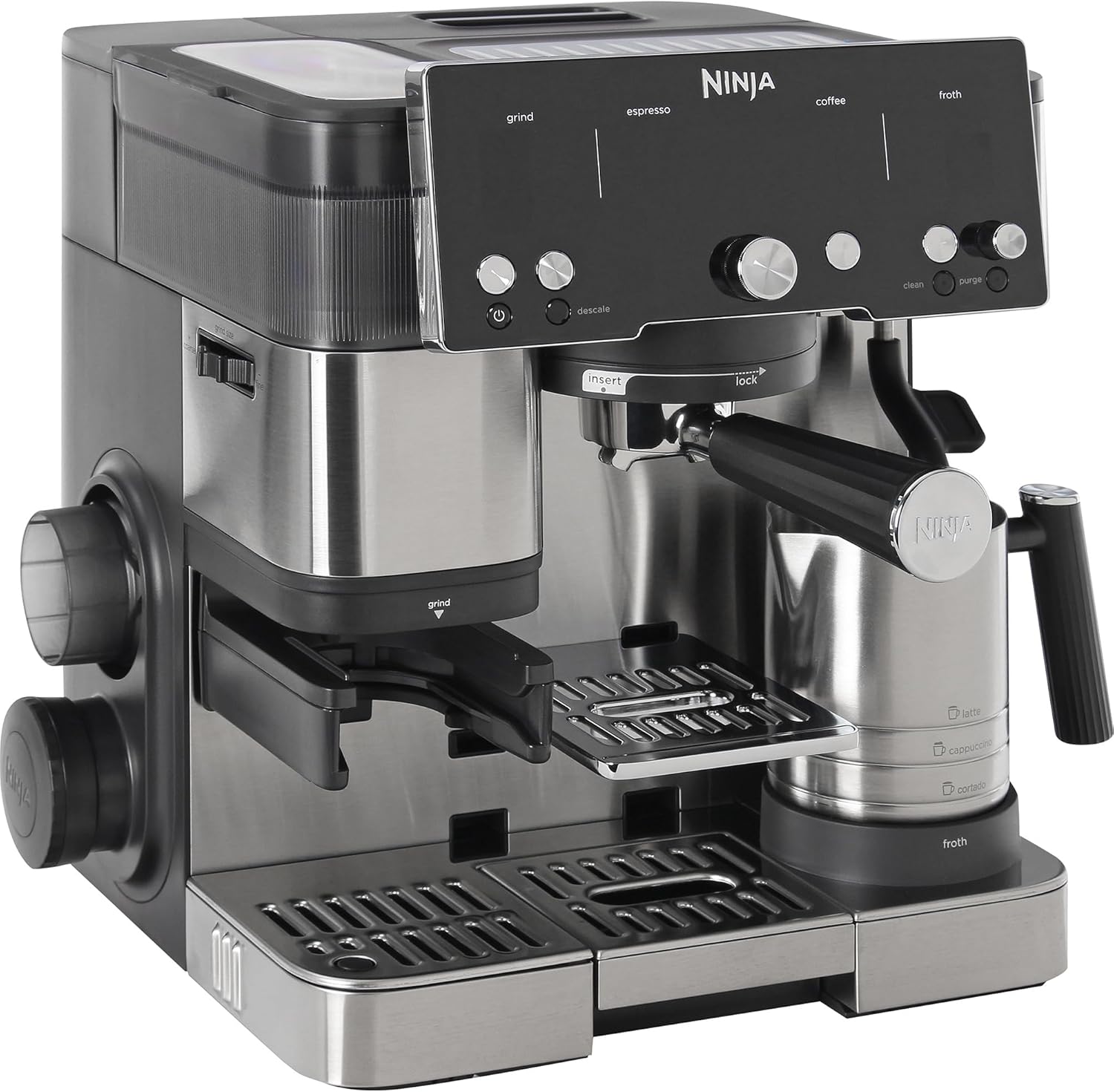 Ninja Luxe Essential 2-in-1 Coffee Maker, Latte, Cappuccino & Espresso ...