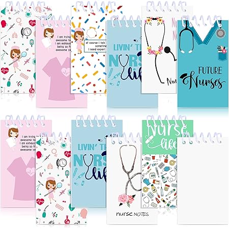 Amazon.com : 120 Pcs Nurse Appreciation Gifts Spiral Nurse Notebook ...