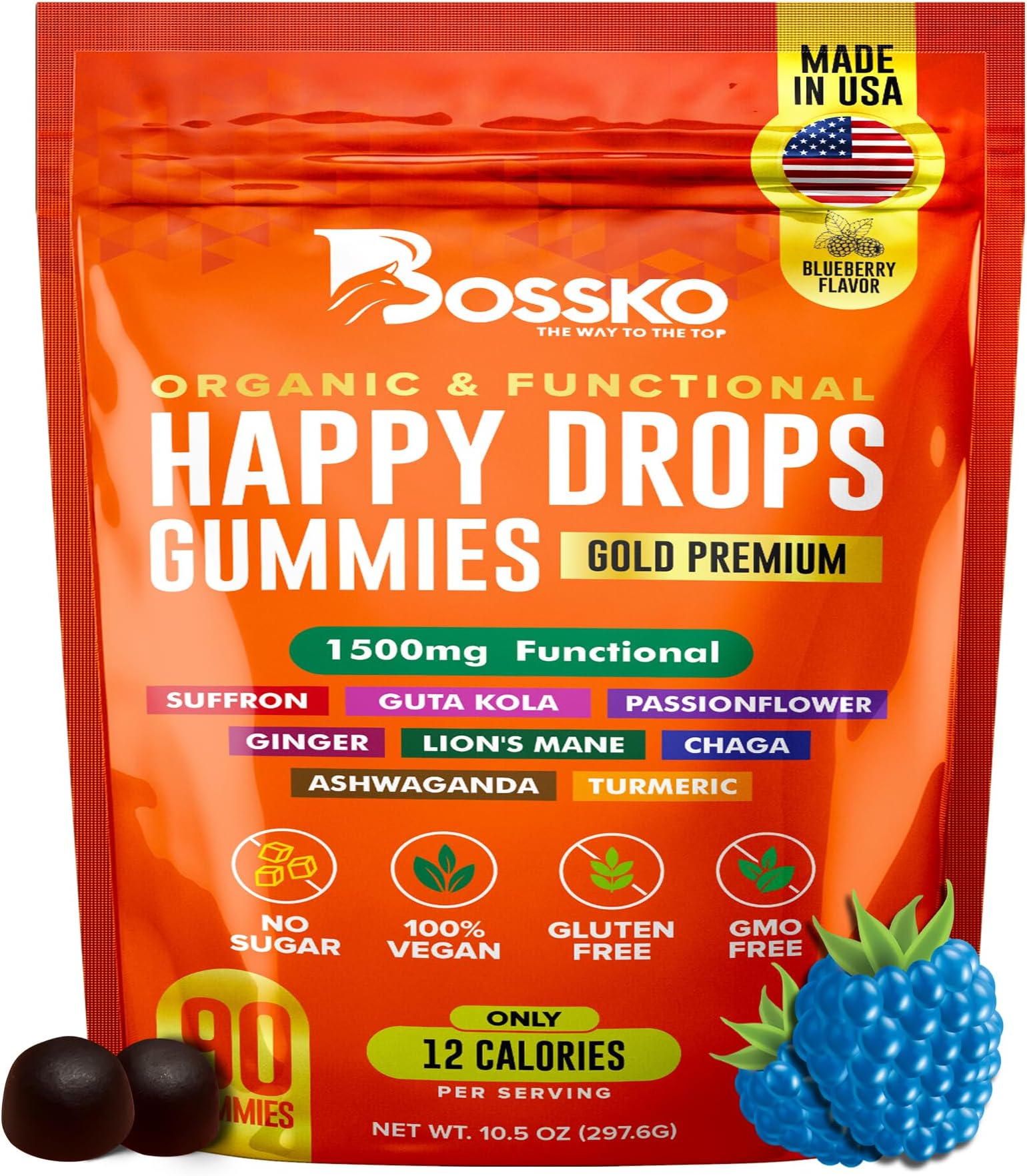 Amazon.com: Organifi Happy Drops - Daily Superfood Happy Gummies for ...