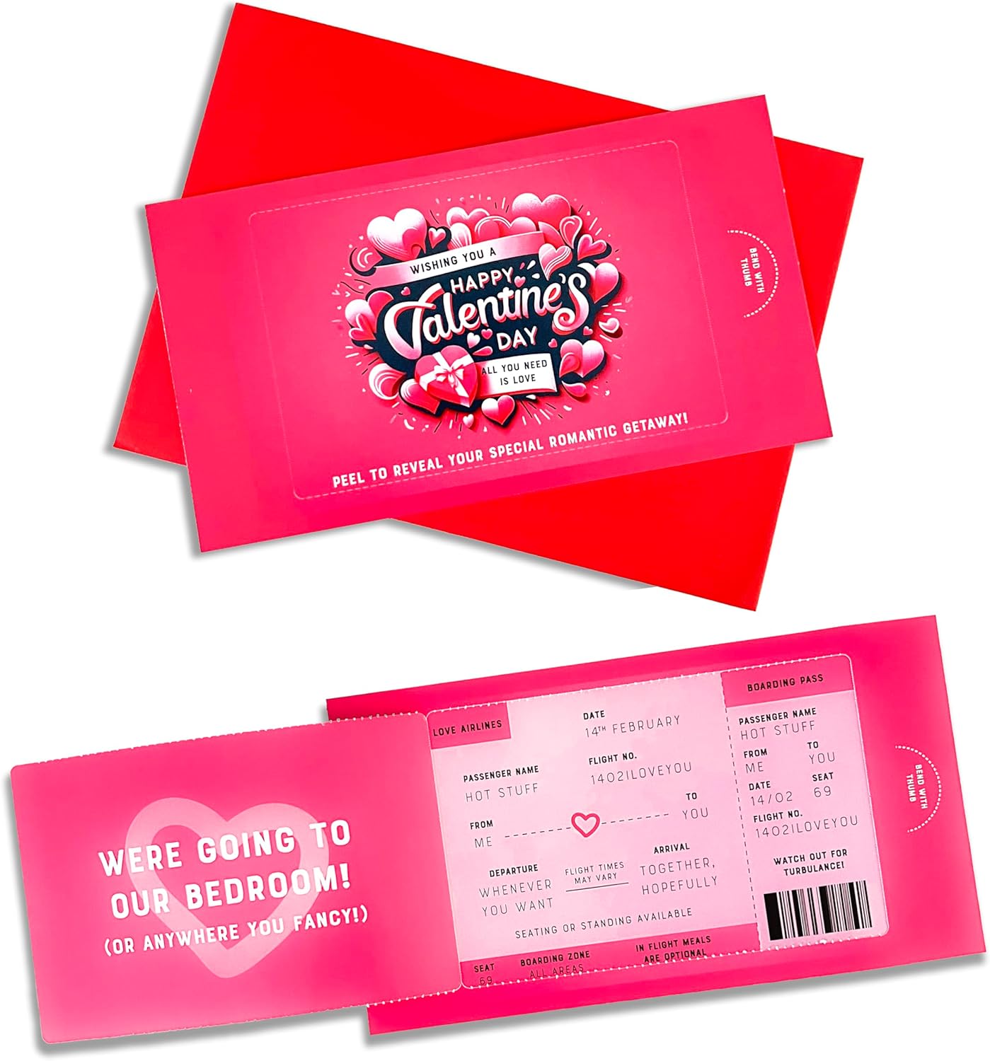 Huxters Valentines Peel and Reveal Cards for Women and Her – Surprise ...