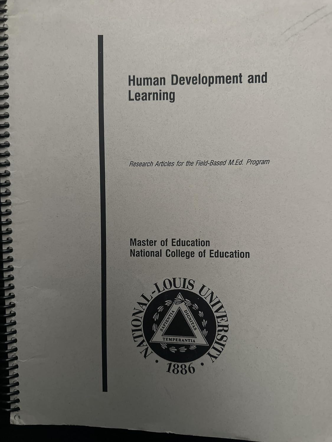 Human Development and Learning: Research Articles for the Field-Based M ...