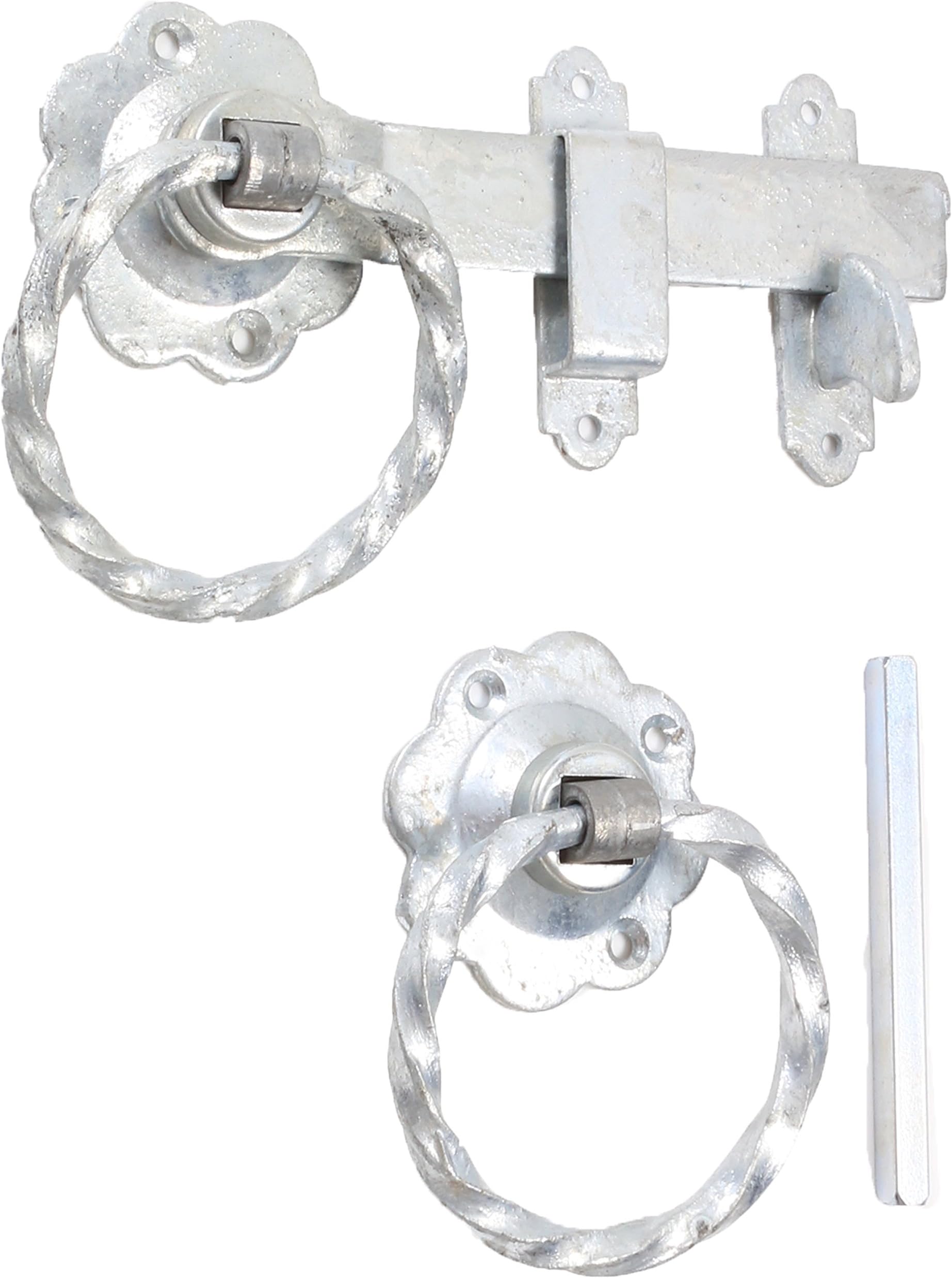 Gatemate Ring Gate Latch - Galvanised - 7" / 178mm : Amazon.co.uk: DIY ...
