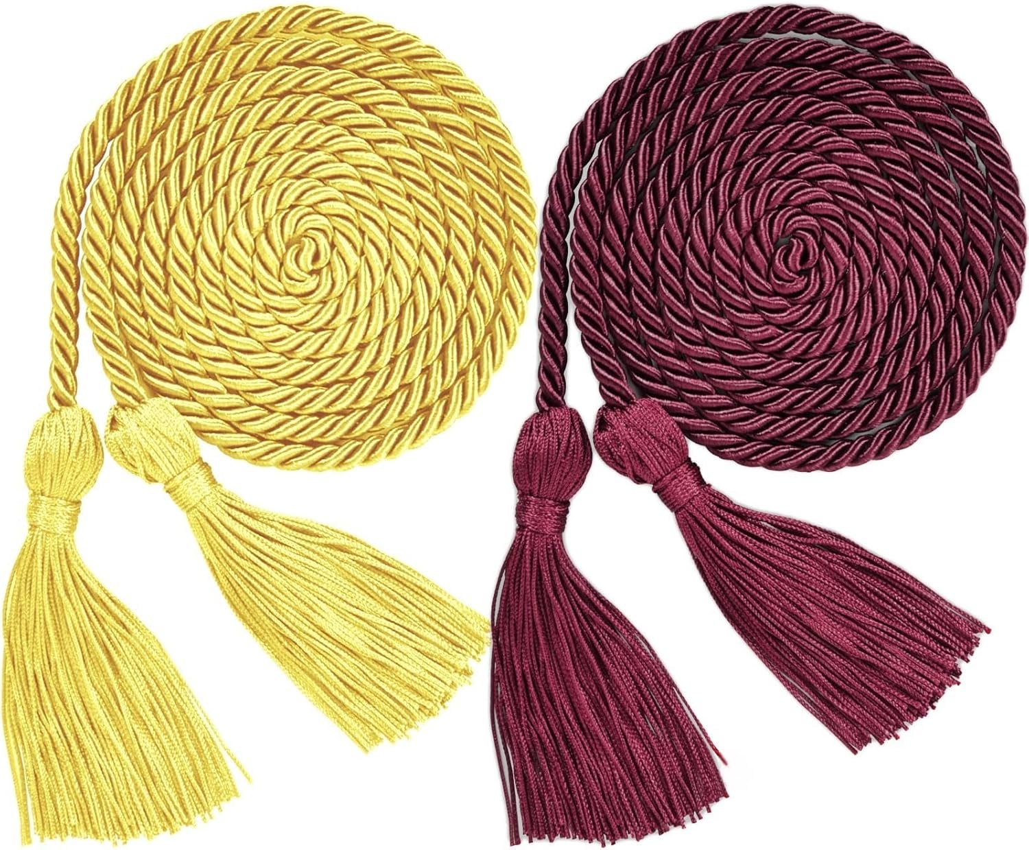Amazon.com: JayRui 2 Pcs Graduation Cord Honor Cords Bachelor Gown ...