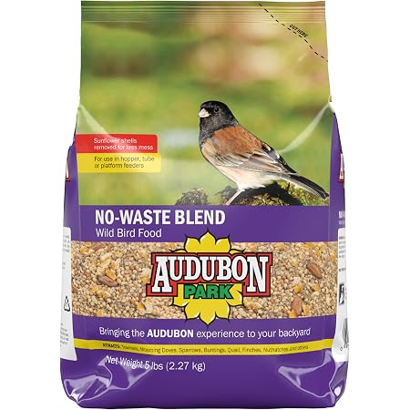 Amazon.com: Audubon Park No Waste Blend Wild Bird Food, Premium Shell ...