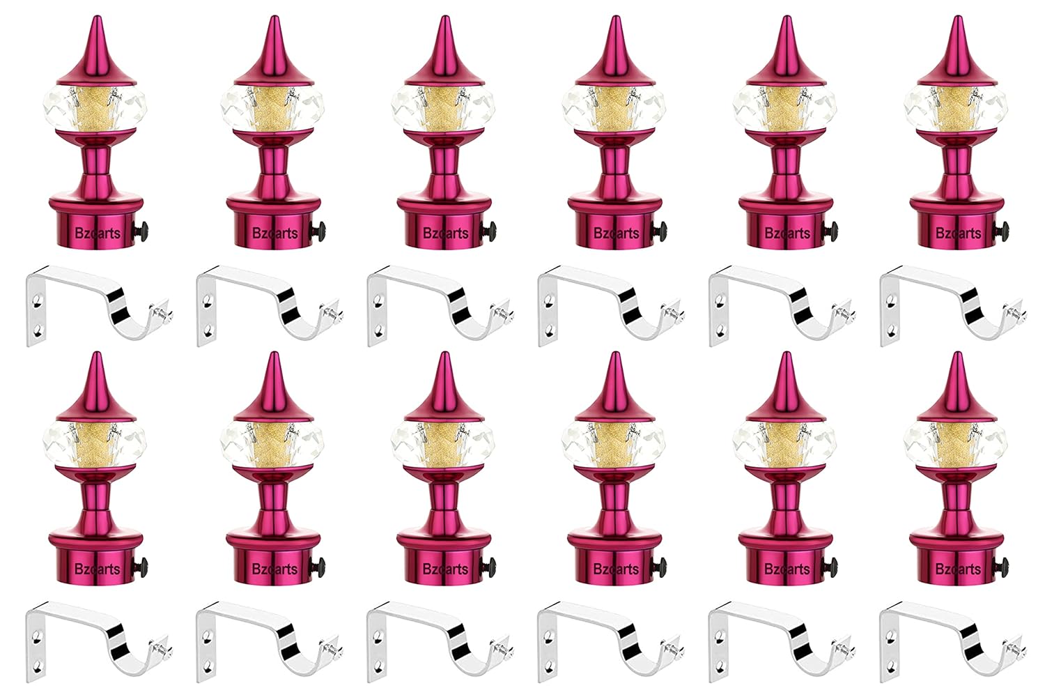 Buy Bzcarts Diamond Knob with Heavy Curtain Supports for Door and ...