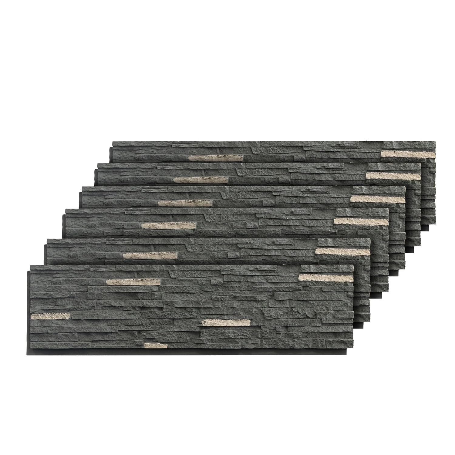 ROOMTEC 6-Packs Faux Stone Wall Covering Panels for Interior and ...