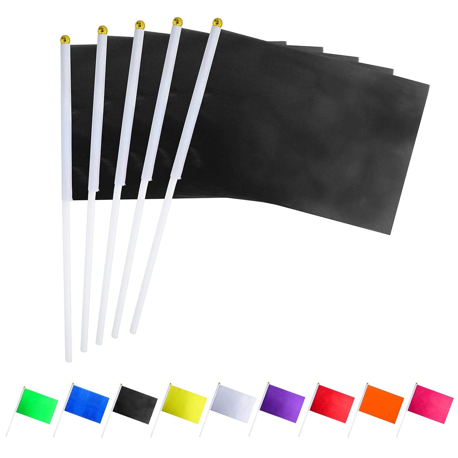 Consummate 25 Pack Solid Blue Flag Small Mini Plain Blue DIY Flags On ...