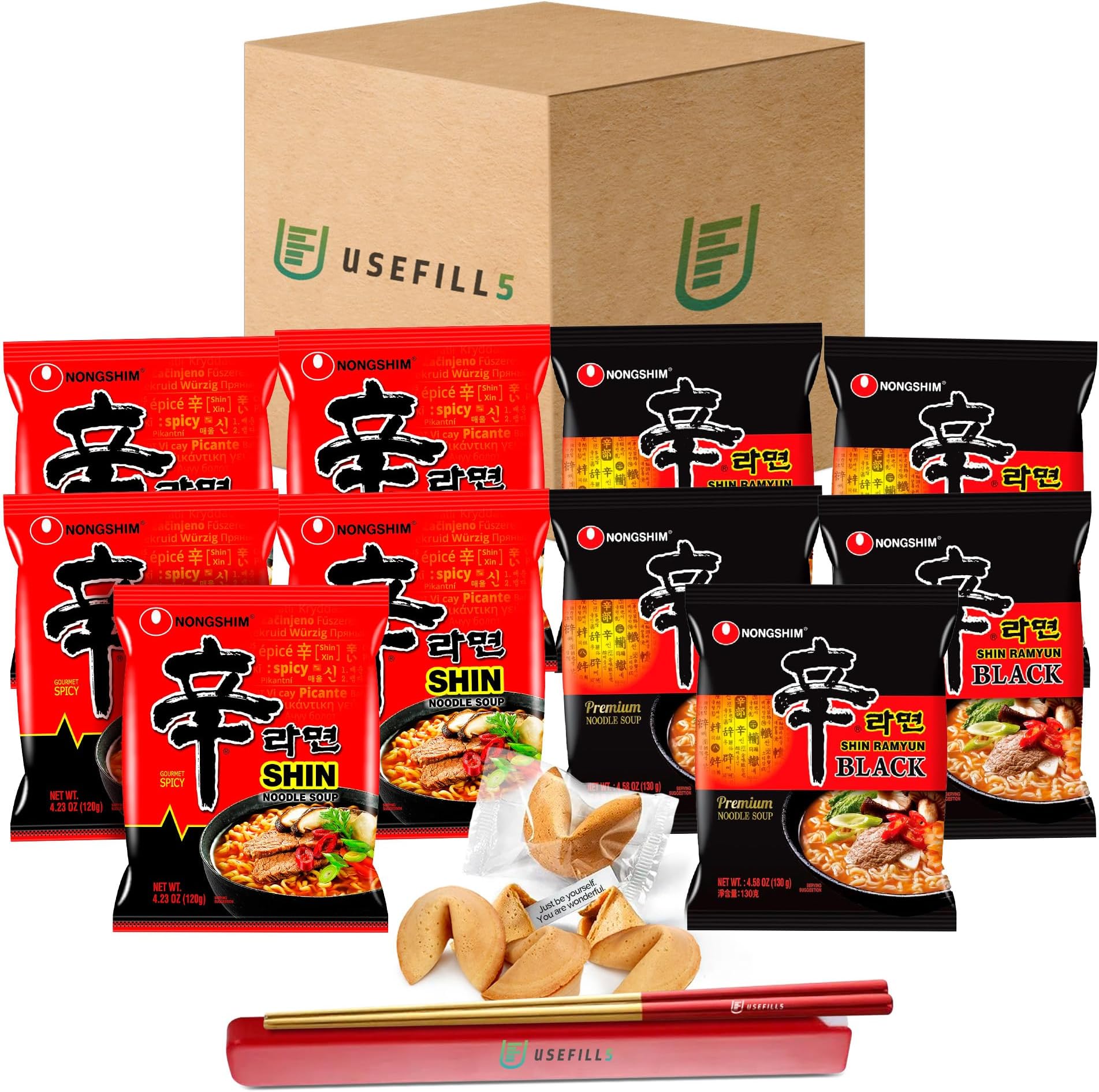 Amazon.com: [Shin Ramyun Combo 8packs] Shin Ramyun BLACK (4 packs)+Shin ...