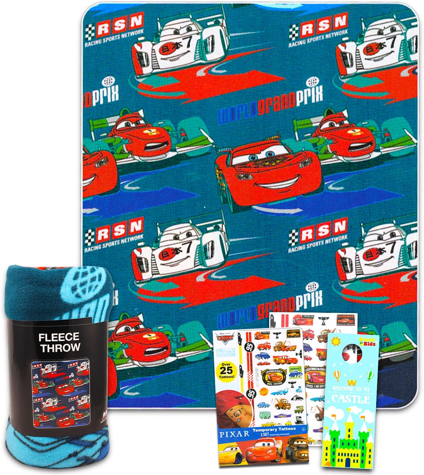 Amazon.com: Disney Pixar Cars Blanket Set - Bundle with 45x60 Lightning ...