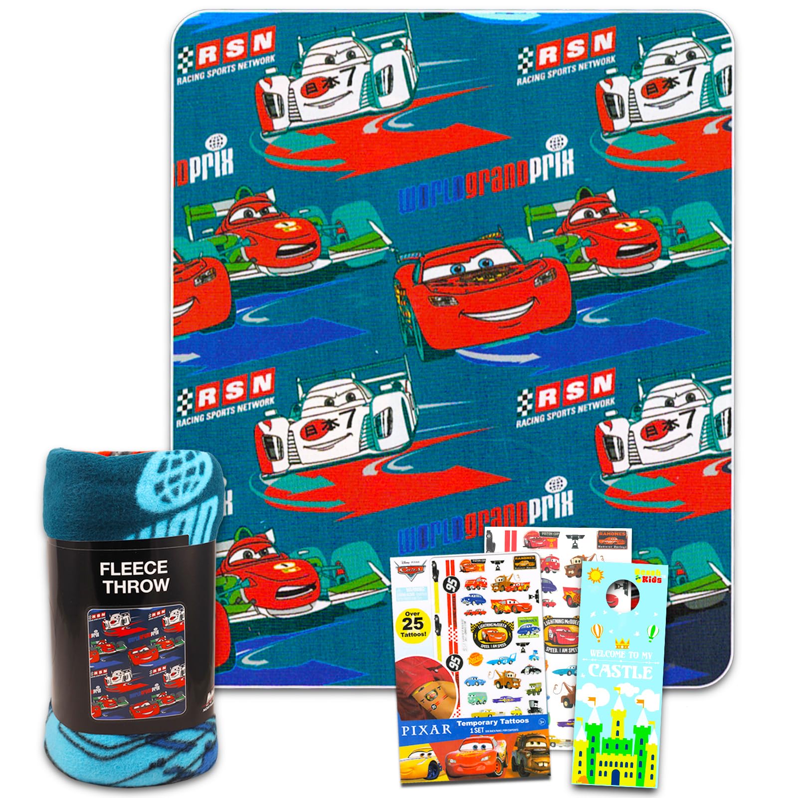 Amazon.com: Disney Pixar Cars Blanket Set - Bundle with 45x60 Lightning ...