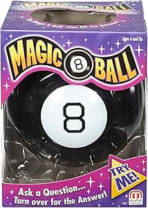 Amazon.com: Mattel Games Magic 8 Ball Kids Toy, Novelty Fortune Teller ...