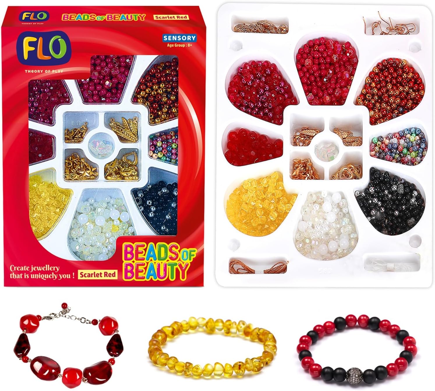 FLO Toys DIY Colorful Bracelet, Necklace Making Art and Craft Kits ...