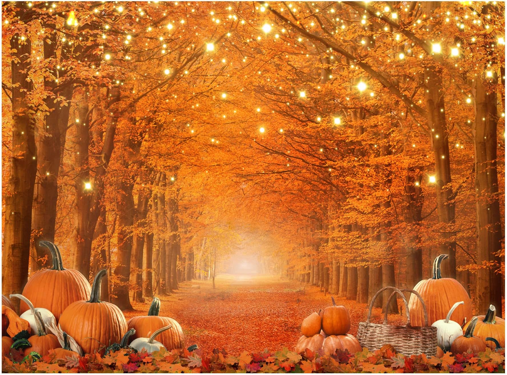 Amazon.com : Allenjoy 8 x 6 FT Fall Photography Backdrop Thanksgiving ...
