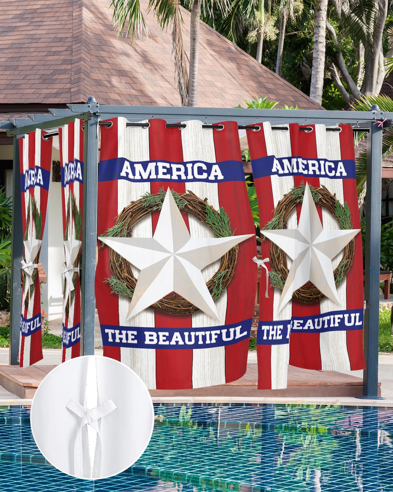 Rustic Tree Branch Pergola