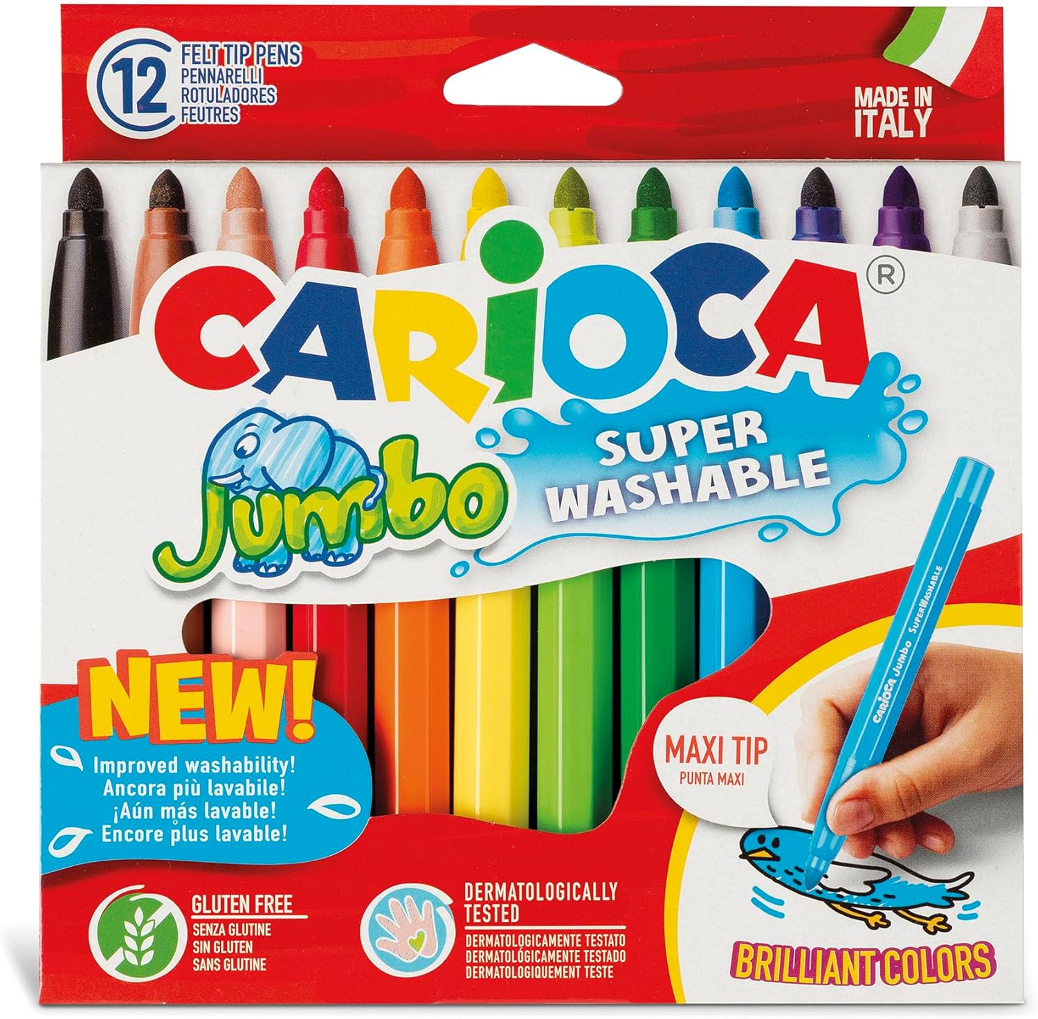 Carioca Jumbo Box 12 Felt Tip Pens : Buy Online at Best Price in KSA ...