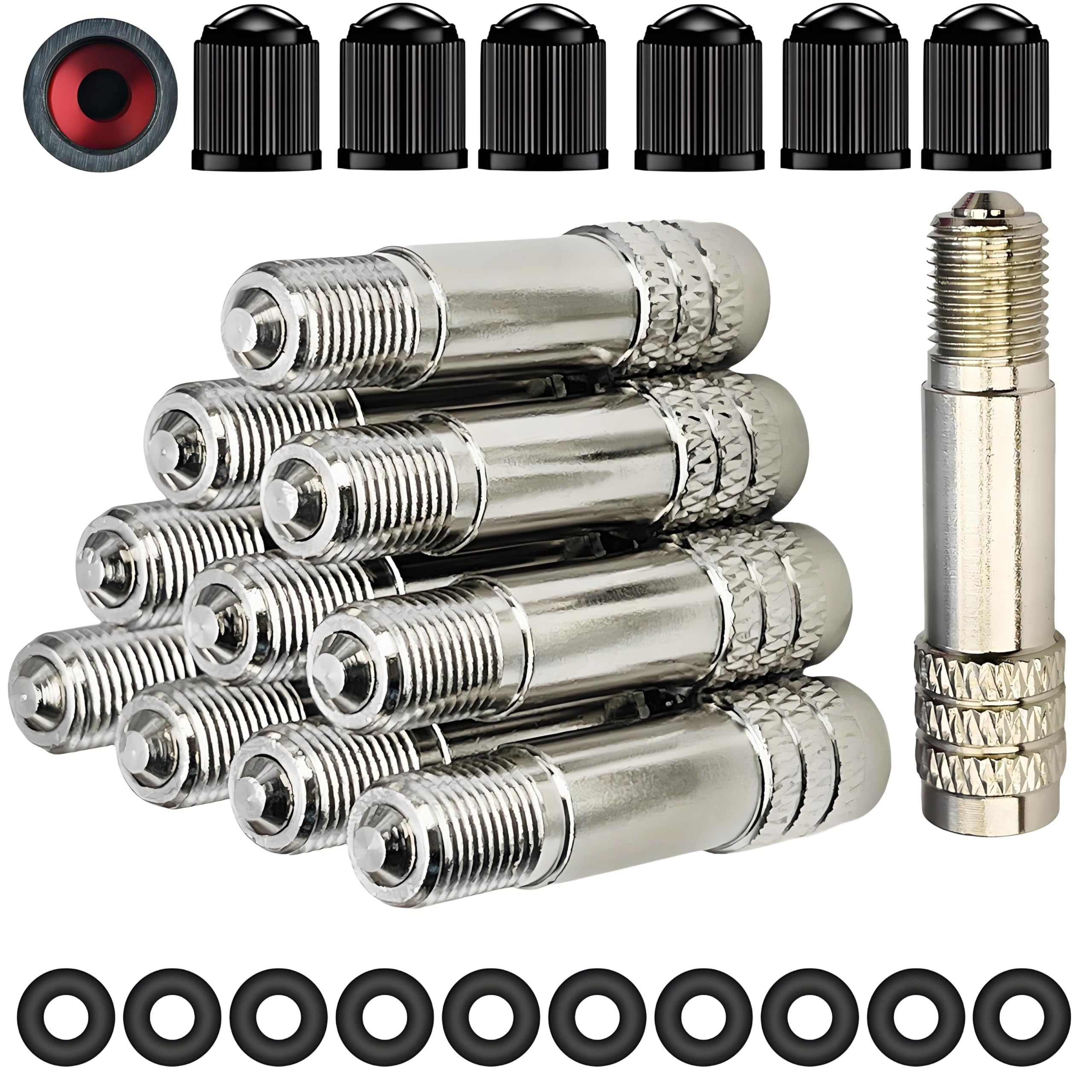 Amazon.com: Double Seal Valve Stem Extenders(5 Pack),40mm Valve Stem ...